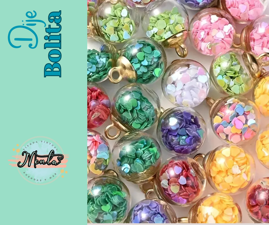 Dije Bolita Shaker 5 Unidades – Tienda Menta